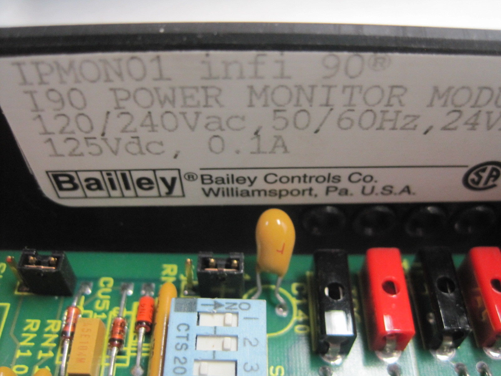 USED Bailey Controls IPMON-01 Power Monitor Module IPMON01 - SB ...