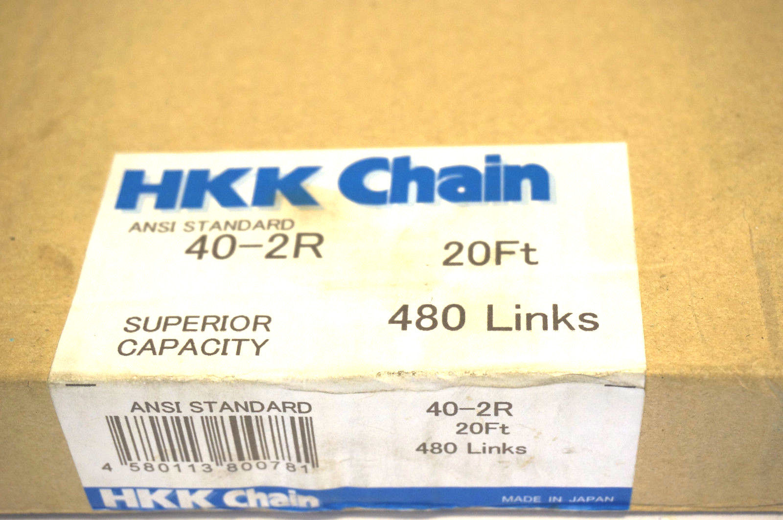 NEW HKK CHAIN 40-2R CHAIN 402R - SB Industrial Supply, Inc.