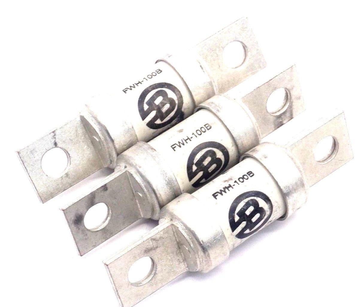 3 NEW BUSSMANN FWH-100B FUSE FWH100B - SB Industrial Supply, Inc.