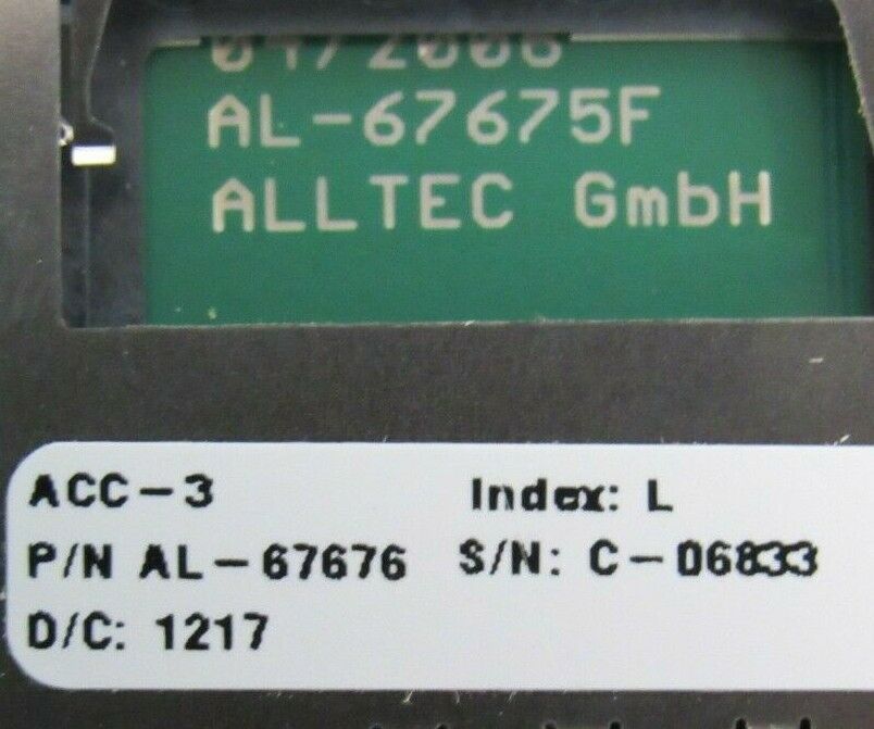 NEW ALLTEC AL-67675F CIRCUIT BOARD FOR VIDEOJET ACC-3 AL-67676 AL67675F ...