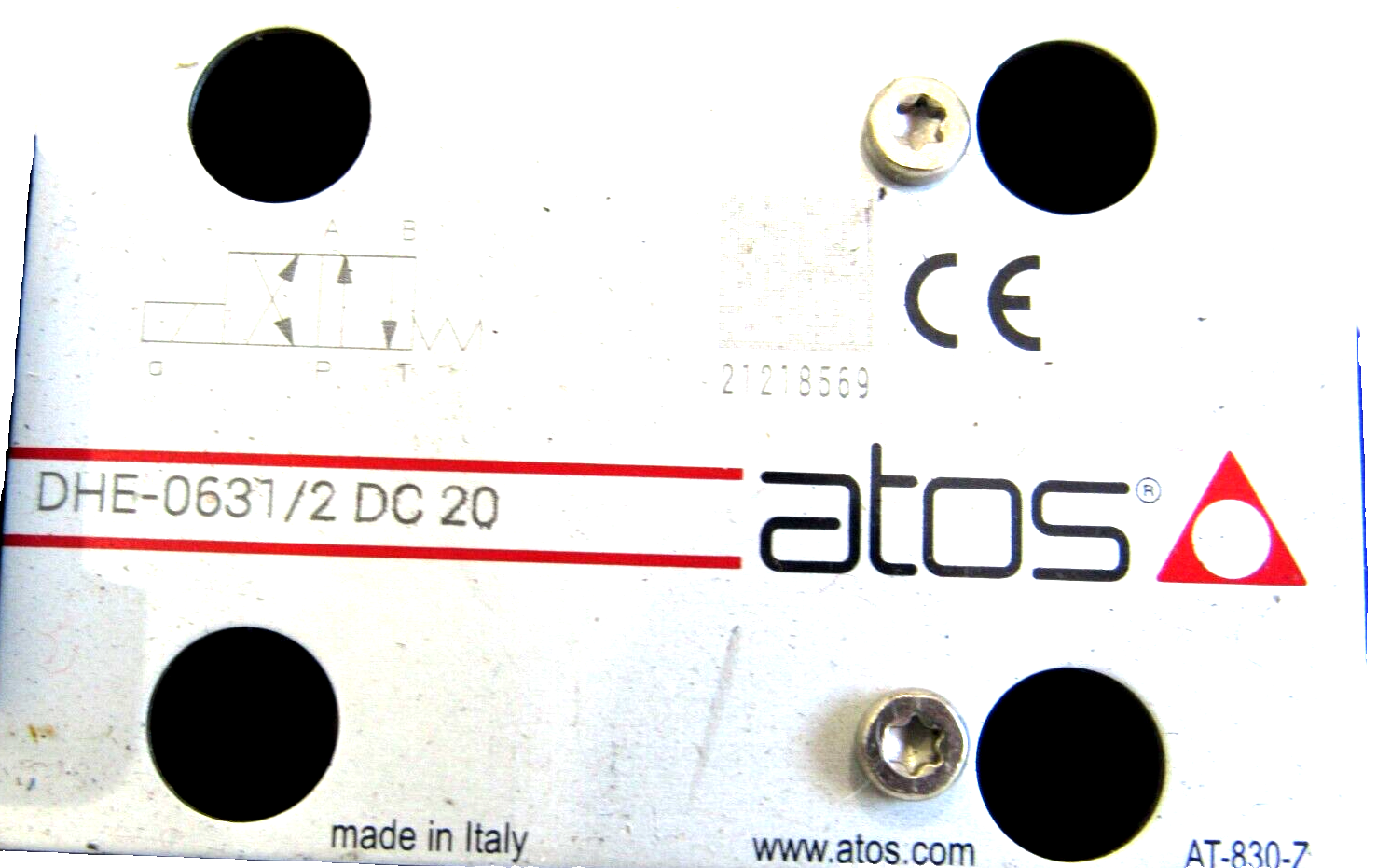 NEW ATOS DHE-0631/2-DC20 DIRECTIONAL SOLENOID VALVE DHE06312DC20 - SB ...