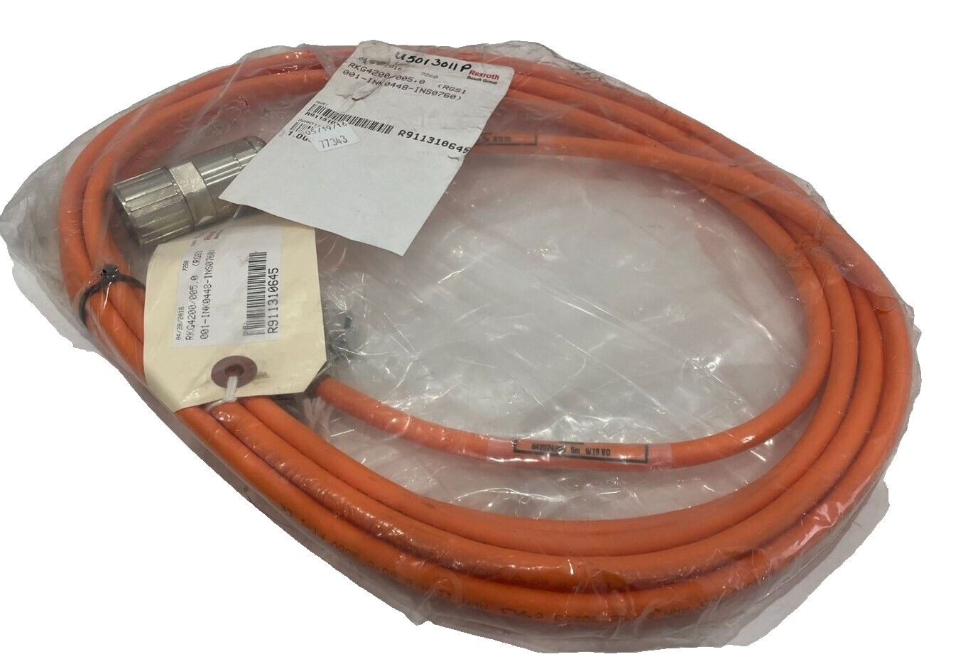 NEW BOSCH REXROTH R911310645 SERVO CABLE - SB Industrial Supply, Inc.