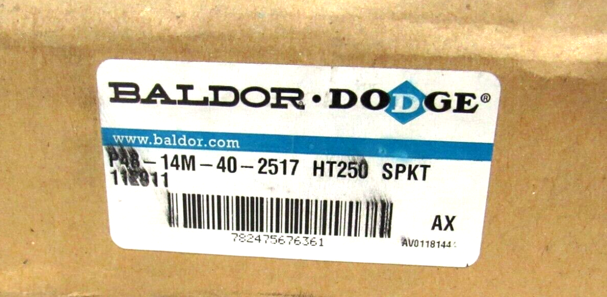 NEW DODGE P48-14M-40-2517 HT250 SPROCKET 112911 P4814M402517 - SB ...