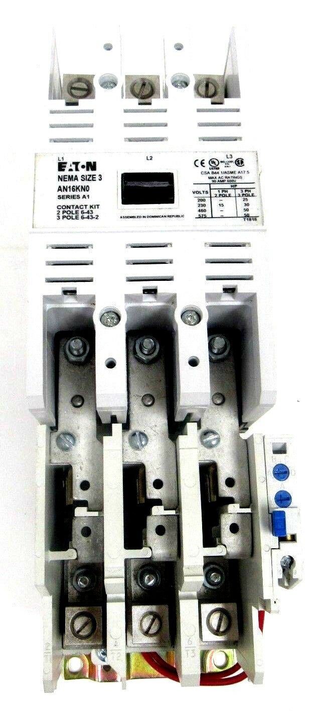 NEW EATON AN16KN0 STARTER SIZE 3 90A 3 POLE - SB Industrial Supply, Inc.