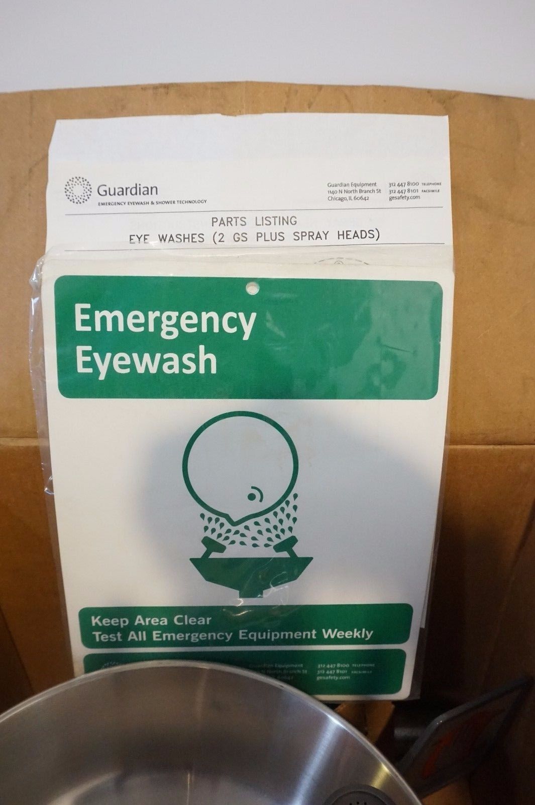 NEW GUARDIAN G1825 EMERGENCY EYE WASH STATION - SB Industrial Supply, Inc.