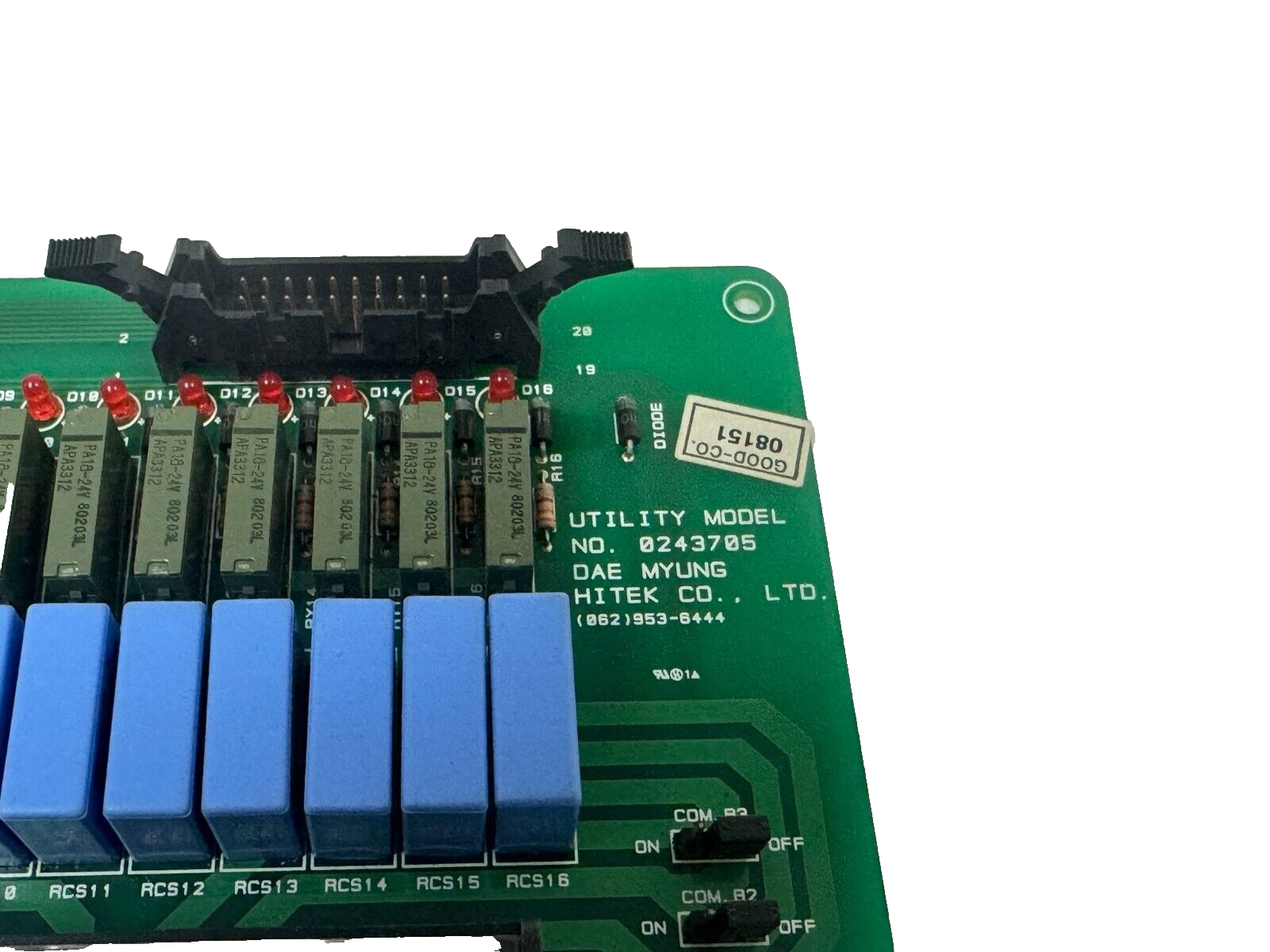 NEW HITEK CO. 0243705 CNC RELAY BOARD - SB Industrial Supply, Inc.