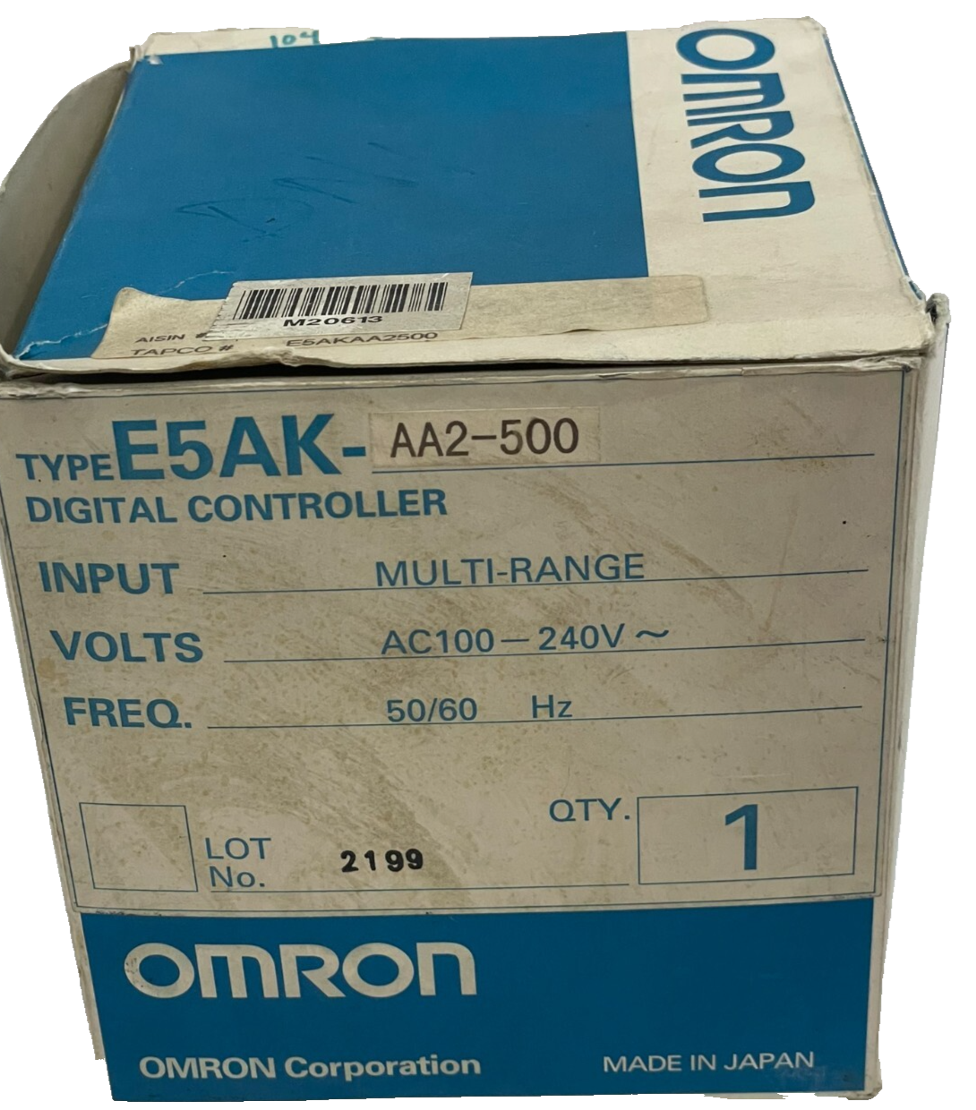 NEW OMRON E5AK-AA2-500 DIGITAL CONTROLLER AC100-240 50/60HZ E5AKAA2500 - SB Industrial Supply, Inc.