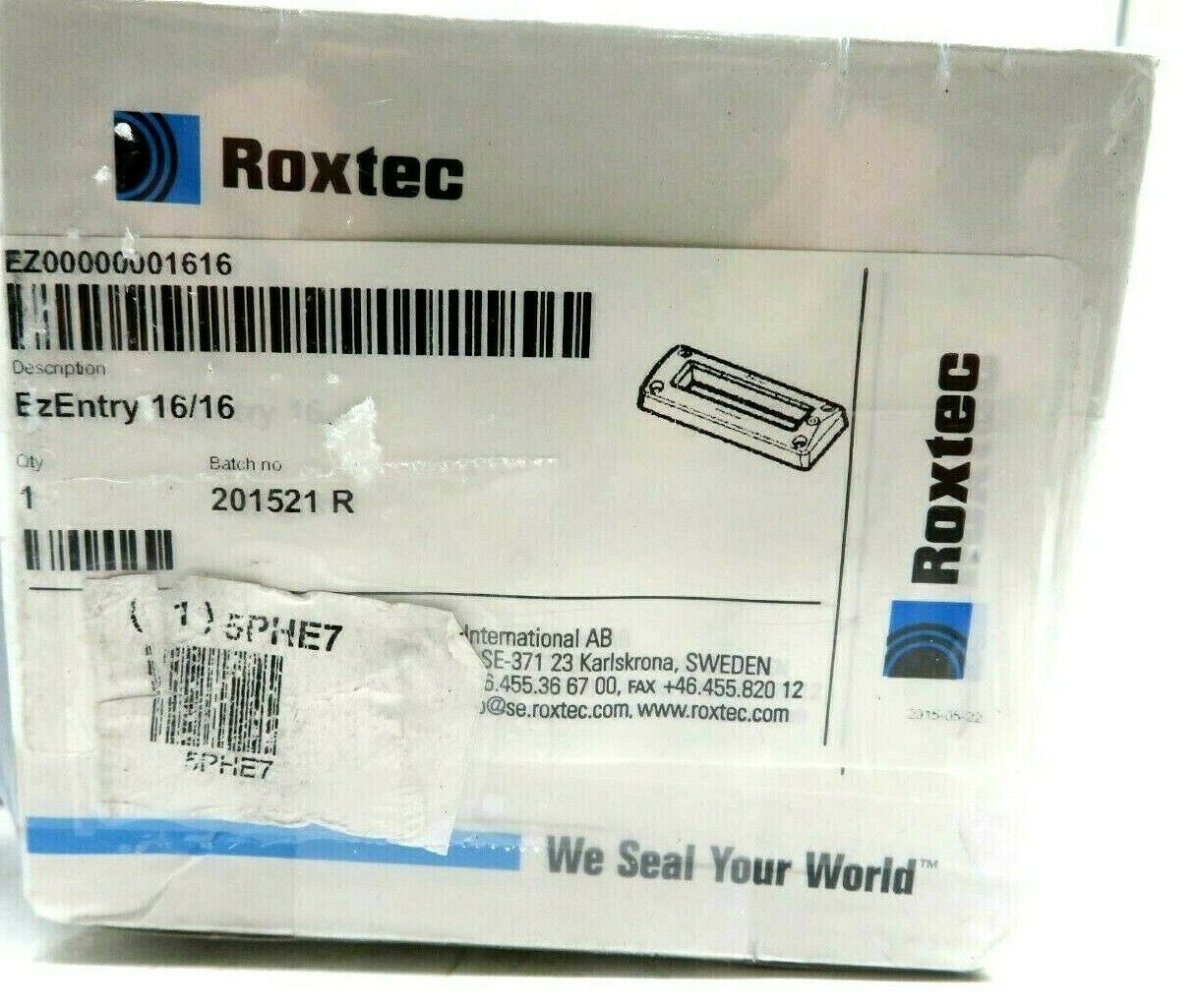 NEW ROXTEC EZENTRY 16/16 CABLE ENTRY 5PHE7 EZENTRY1616 - SB Industrial ...