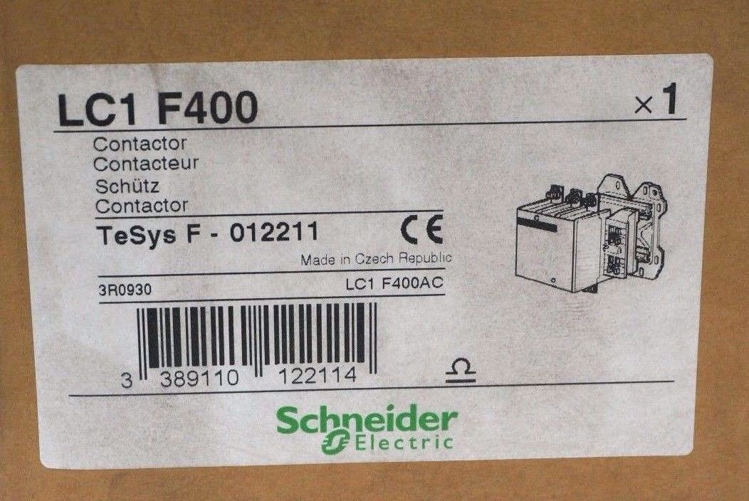 NEW SCHNEIDER ELECTRIC LC1-F400 CONTACTOR 600VAC 400AMP LC1F400 - SB ...