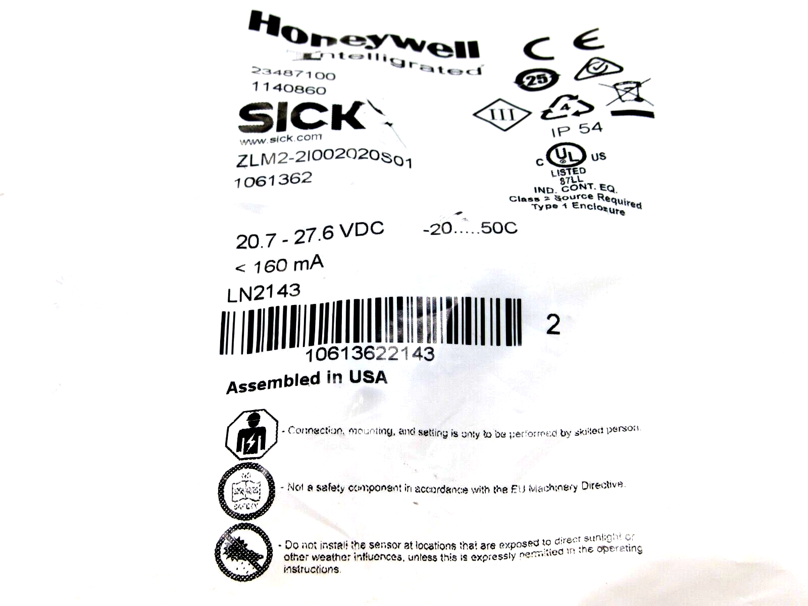 NEW SICK ZLM2-2I002020S01 MODULE ZLM22I002020S01 - SB Industrial Supply ...