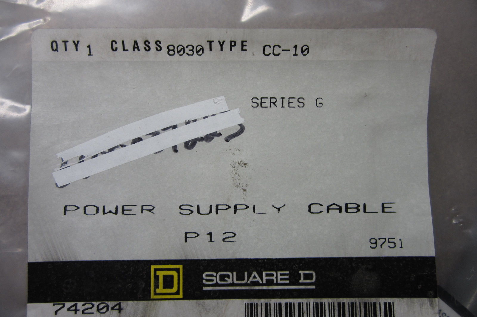 NEW SQUARE D 8030 CC-10 SERIES G CABLE ASSEMBLY - SB Industrial Supply ...