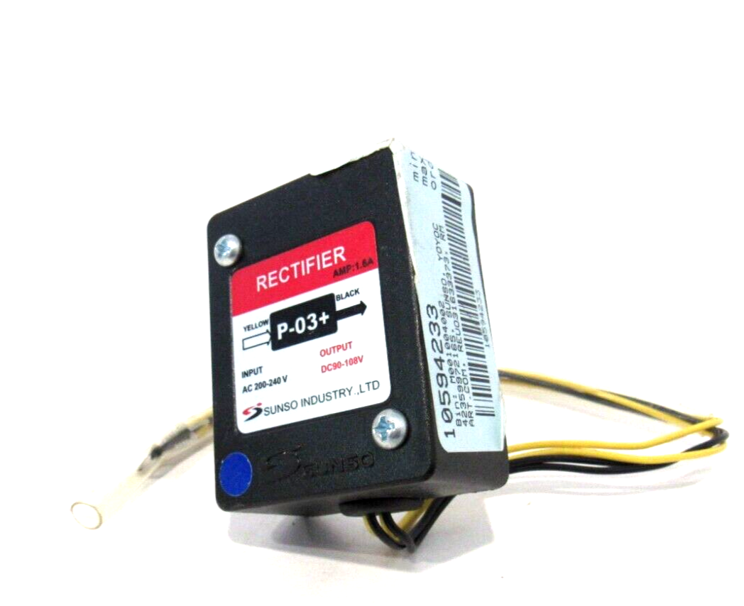 NEW SUNSO INDUSTRY P-03+ RECTIFIER 200-240V INPUT 1.6 AMP P03+ - SB ...