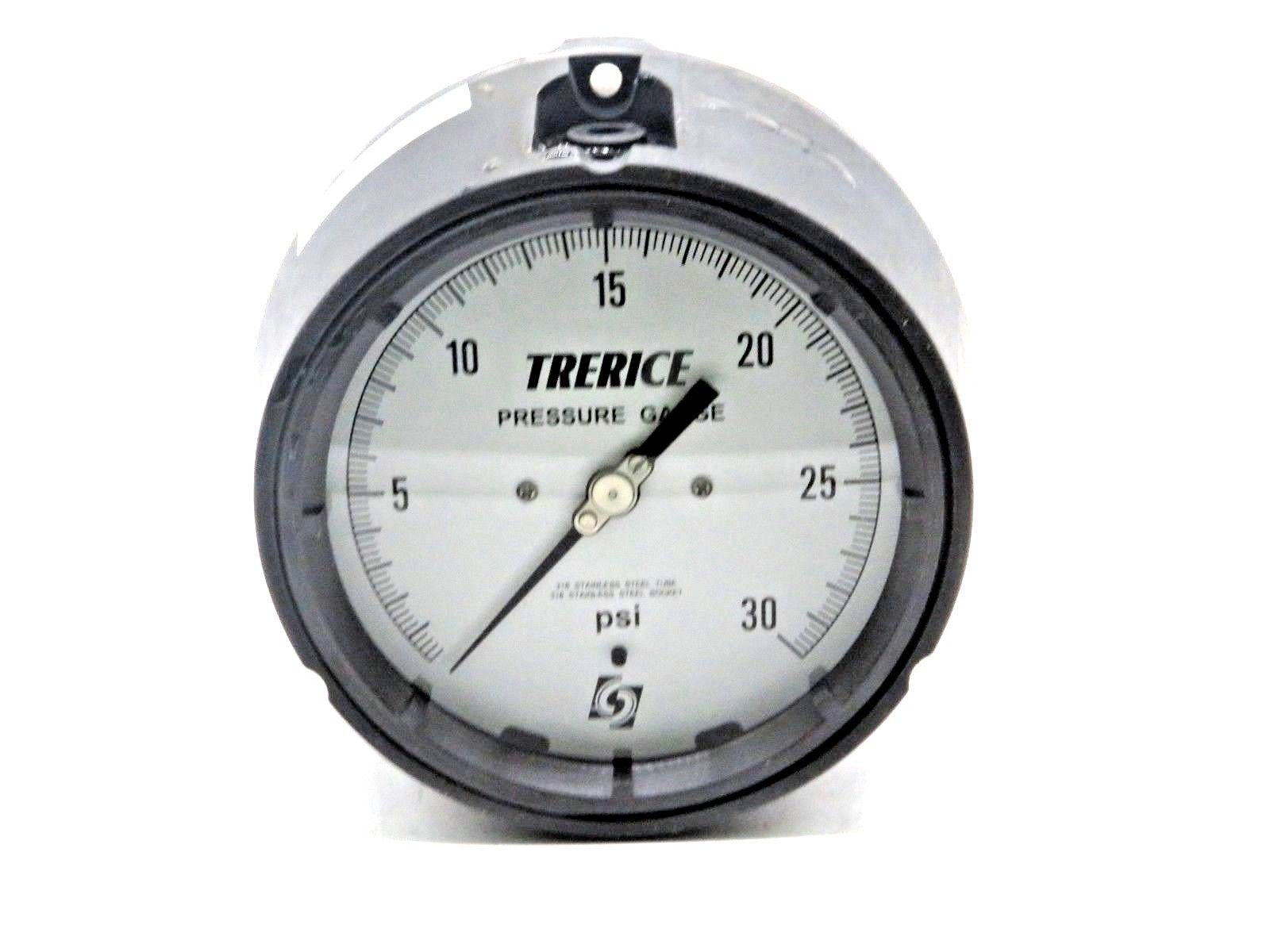 NEW TRERICE 450LFSS4502BA090 PRESSURE GUAGE 0-30PSI - SB Industrial ...