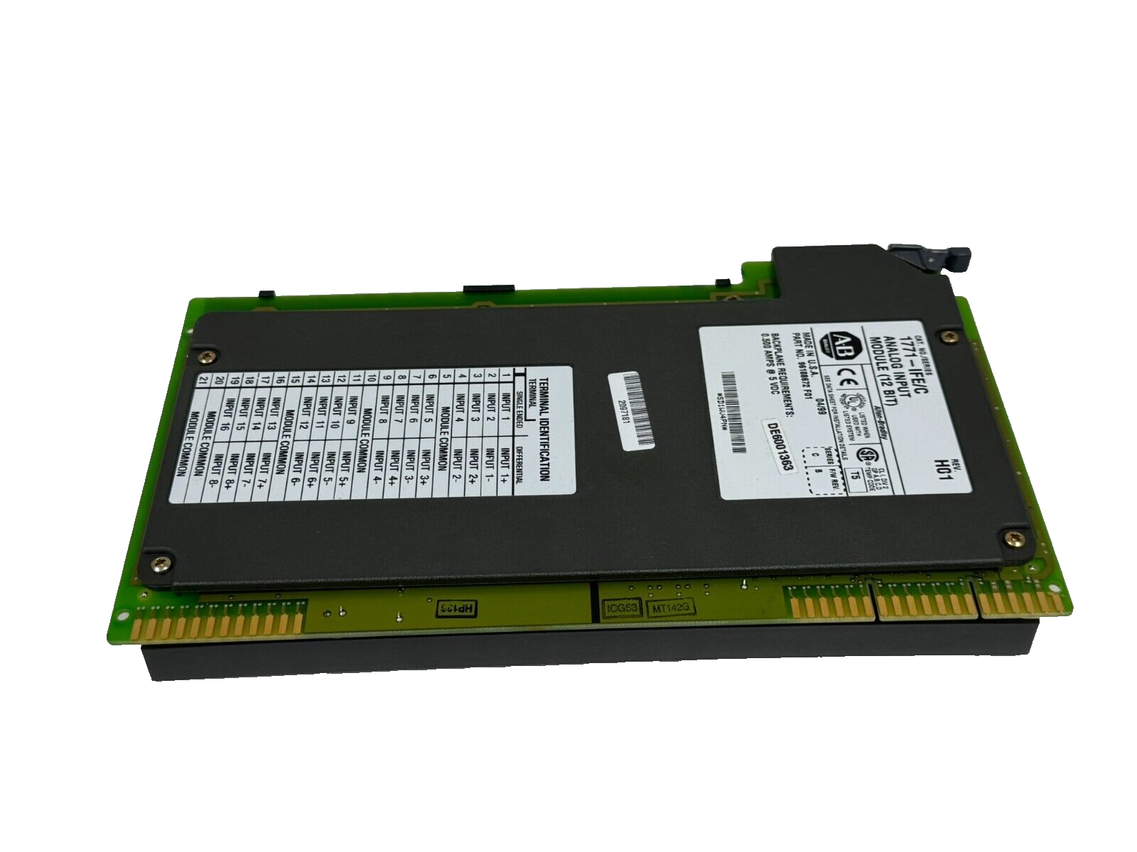 USED ALLEN BRADLEY 1771-IFE ANALOG INPUT MODULE SER. C REV. H01 1771IFE ...