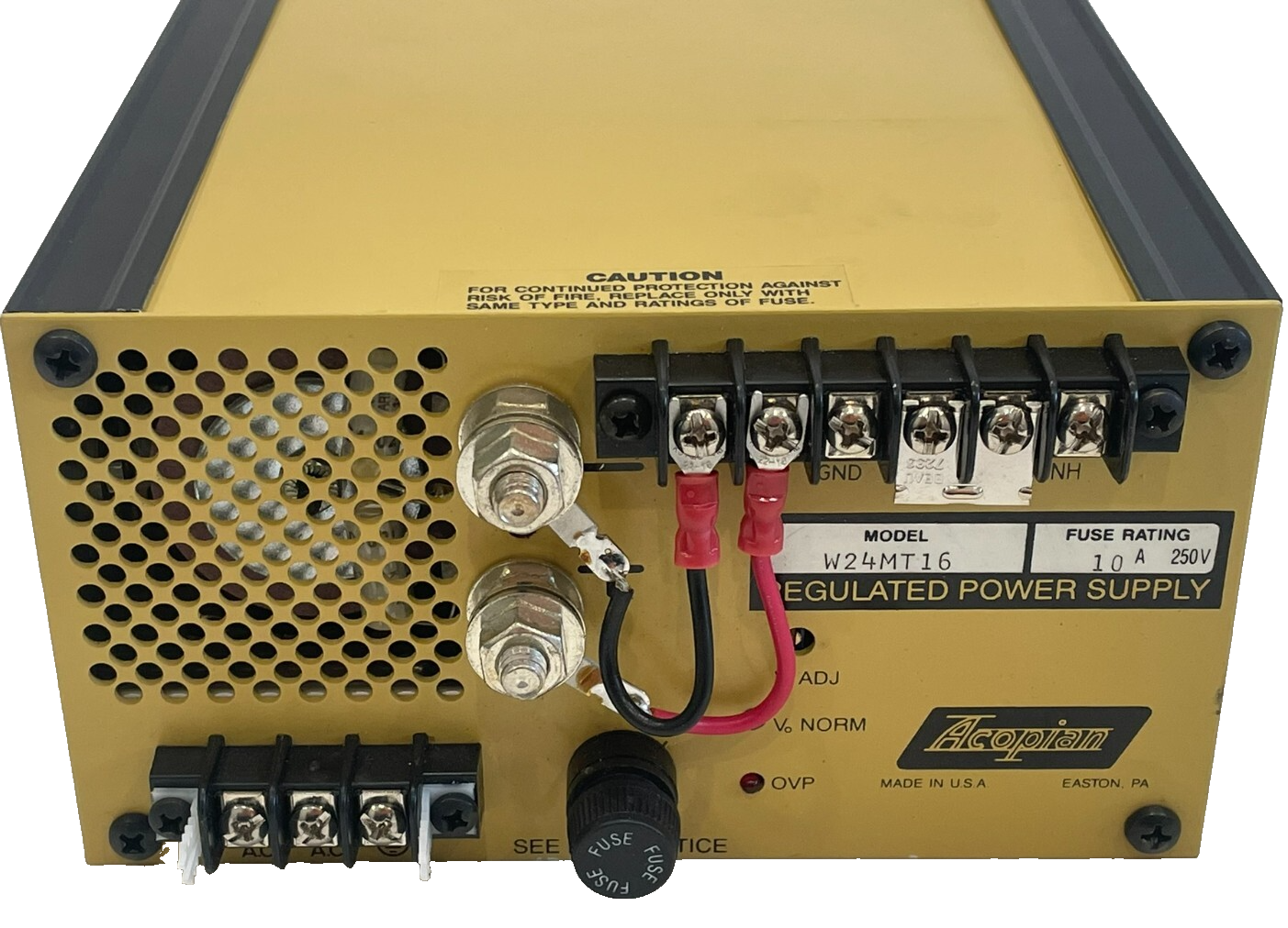 NEW ACOPIAN W24MT16 REGULATED POWER SUPPLY 10A 250V - SB Industrial ...