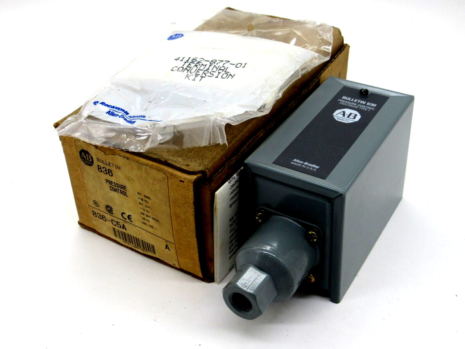 NEW ALLEN BRADLEY 836-C5A PRESSURE CONTROL SERIES A 836C5A - SB ...
