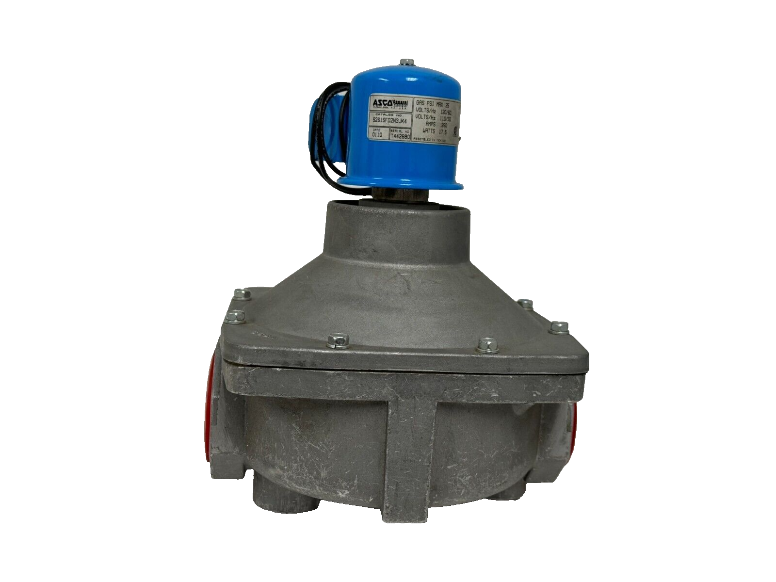 NEW ASCO S261SF02N3JK4 GAS SHUTOFF VALVE 110/120V 50/60HZ 17.5W .260A ...