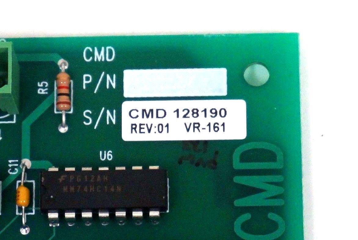 NEW CMD 128190 CONTROL BOARD REV. 01, VR-161 - SB Industrial Supply, Inc.