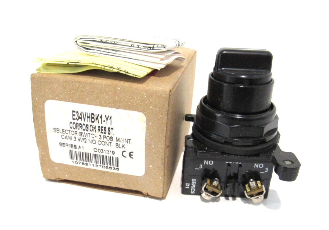NEW CUTLER HAMMER E34VHBK1-Y1 SELECTOR SWITCH - SB Industrial Supply, Inc.