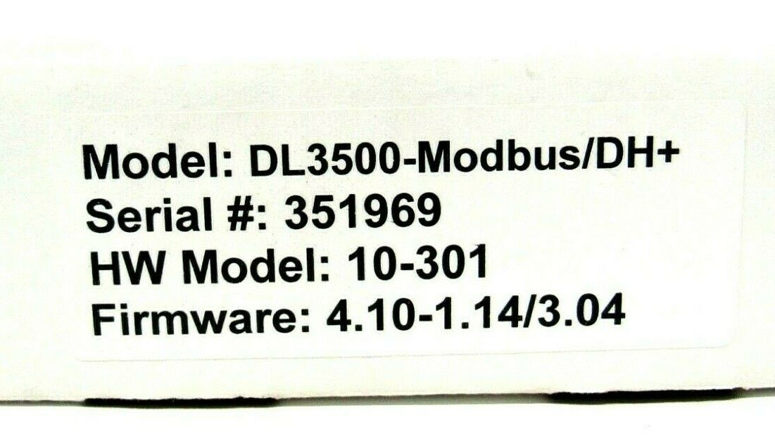 NEW EQUUSTEK DL3500 MODBUS/DH+ COMMUNICATION CONTROLLER DL3500 - SB ...
