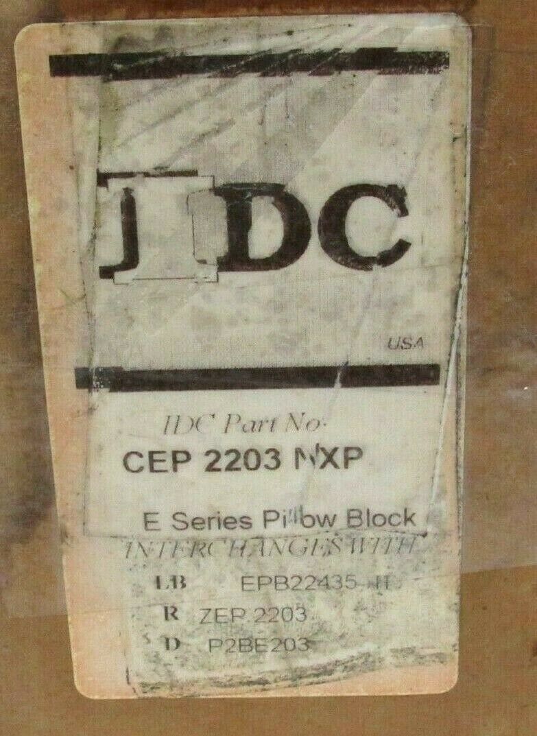 NEW JONES IDC CEP-2203-NXP 202169 PILLOW BLOCK BEARING EPB22435 476211 ...