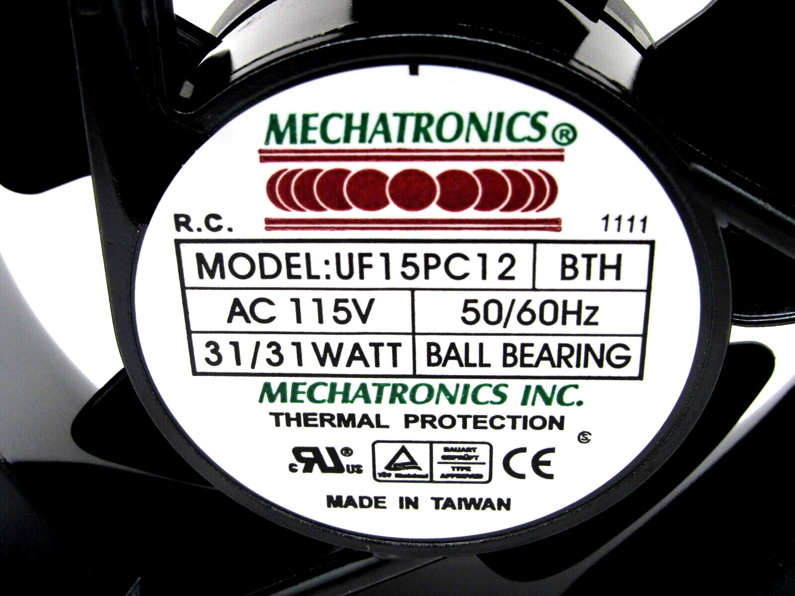 NEW MECHATRONICS UF15PC12-BTH AC AXIAL FAN UF15PC12BTH - SB Industrial ...