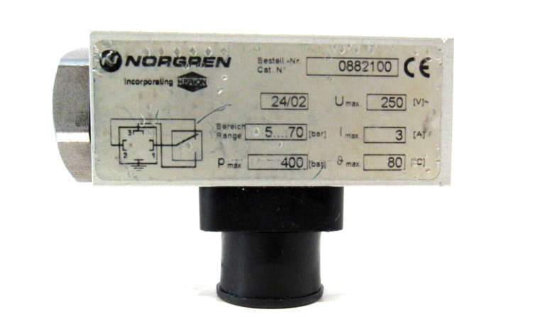 NEW NORGREN 0882100 PRESSURE SWITCH - SB Industrial Supply, Inc.