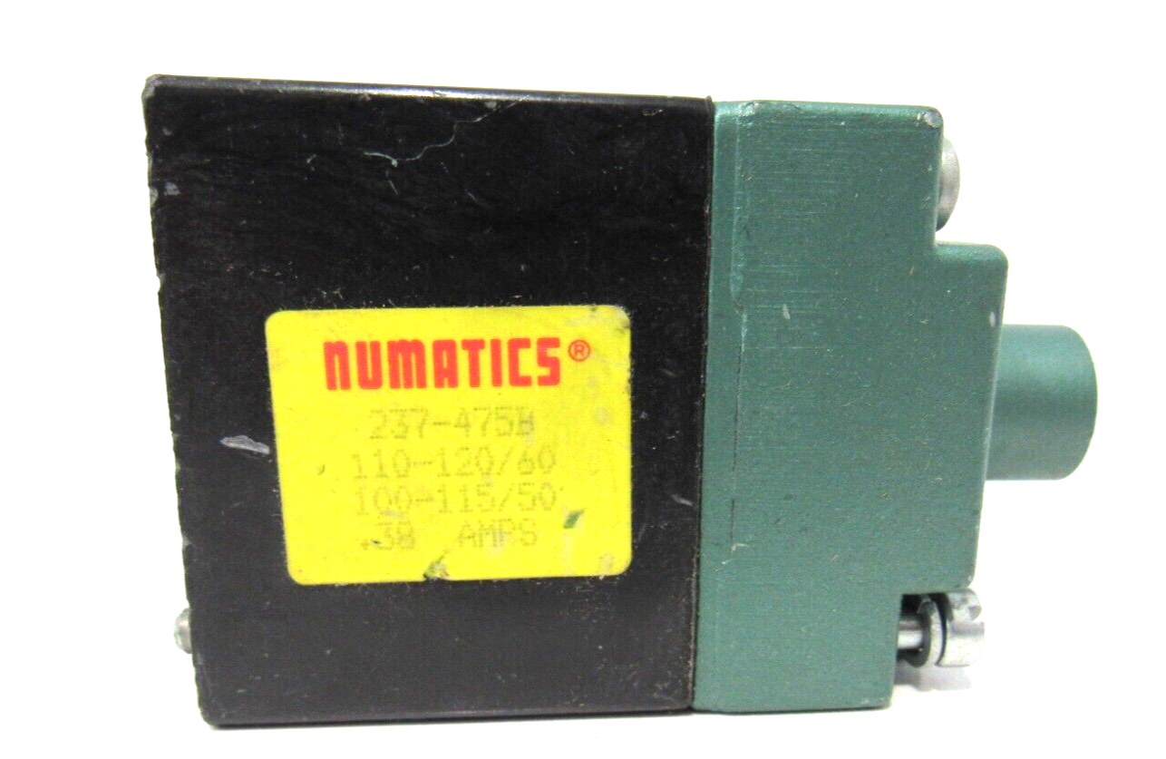 NEW NUMATICS 237-475B SOLENOID VALVE ASSY. 237475B - SB Industrial ...