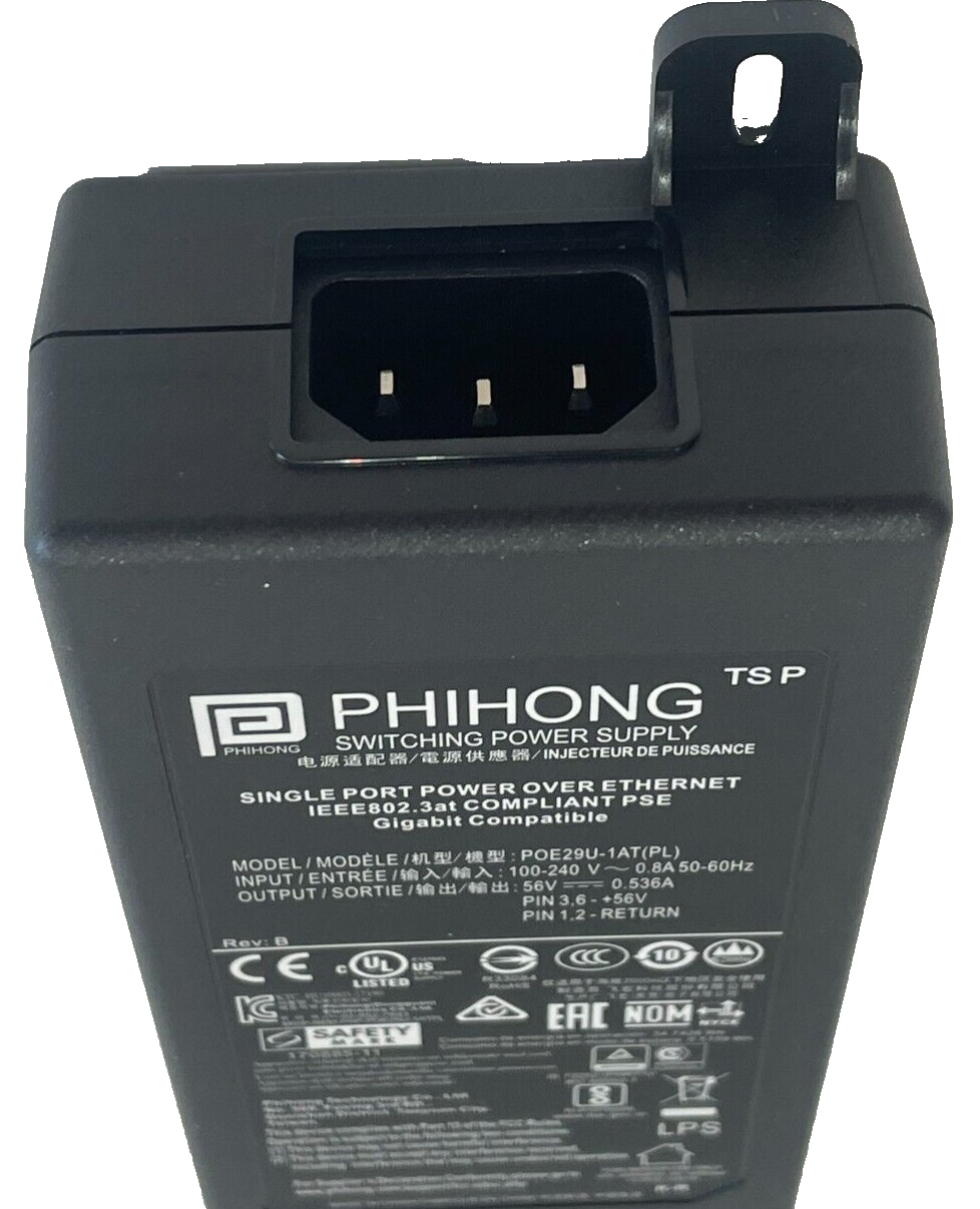 NEW PHIHONG POE29U-1AT(PL) POWER SUPPLY W/185-1080R POWER CABLE ...