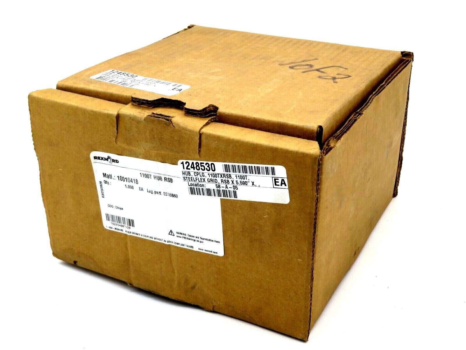 NEW REXNORD 0246660 HUB COUPLING 1100T RSB X 5.590" 10010418 - SB ...