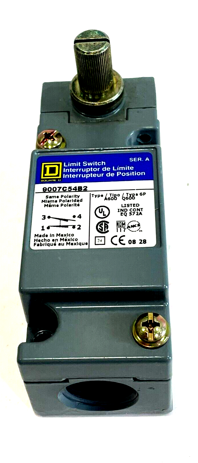 NEW SQUARE D 9007C54B2 LIMIT SWITCH SERIES A - SB Industrial Supply, Inc.