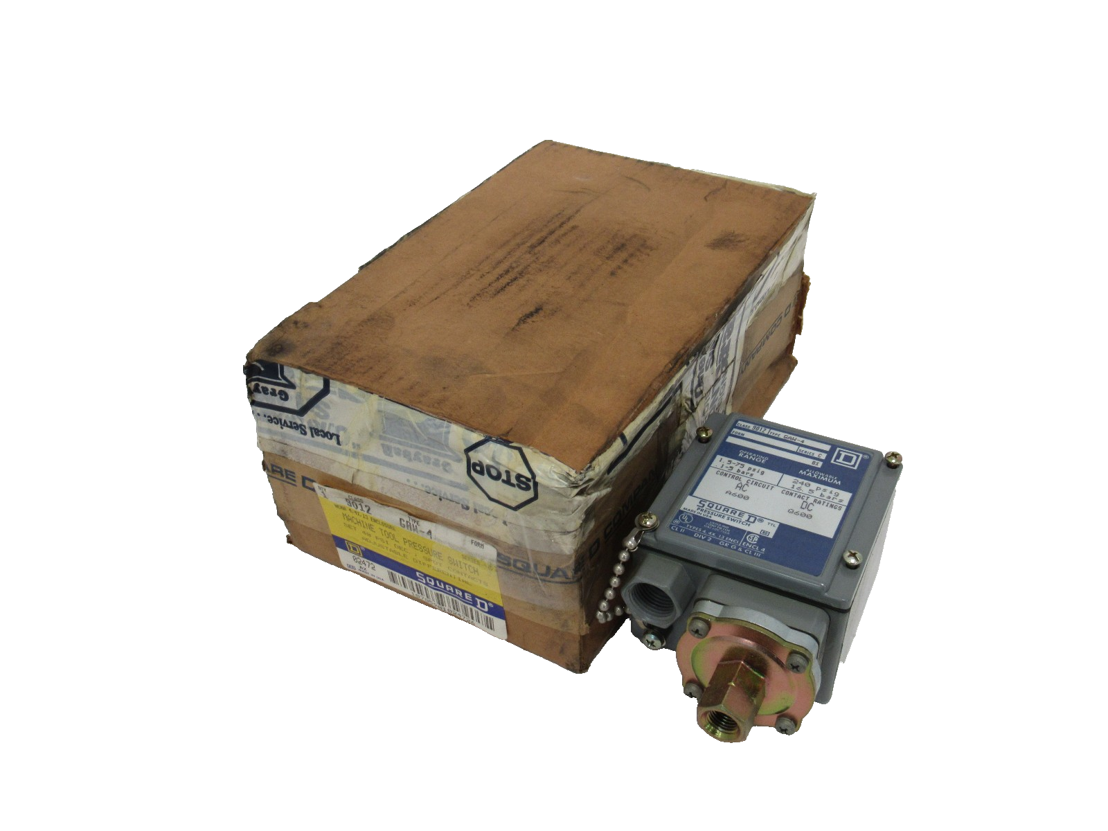 NEW SQUARE D 9012-GAW-4 PRESSURE SWITCH SER.C 9012GAW4 - SB Industrial ...