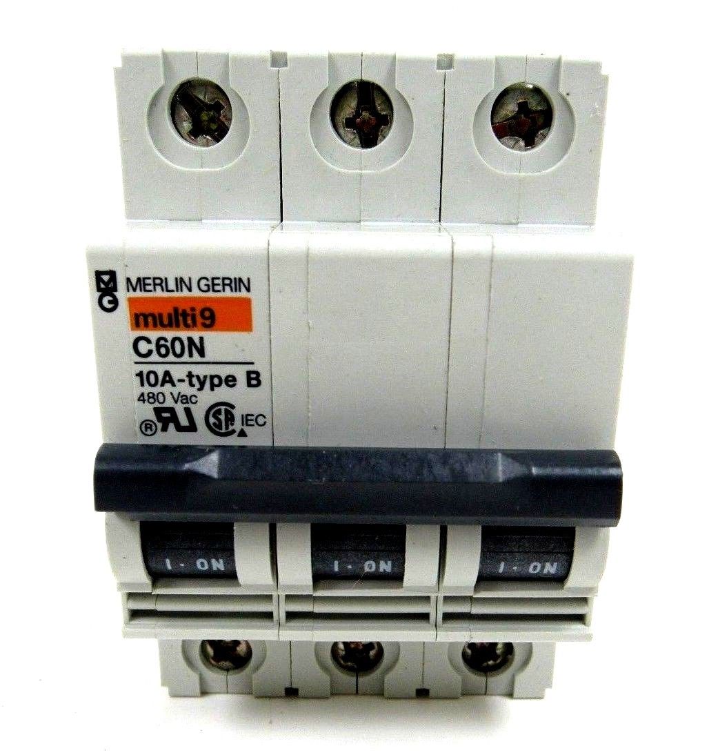 NEW SQUARE D MG-24146 CIRCUIT BREAKER MG24146 3 POLE 10A C60N MULTI 9 ...