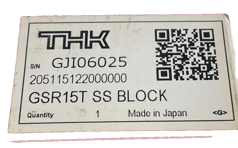NEW THK GSR15T LINEAR GUIDE BLOCK - SB Industrial Supply, Inc.