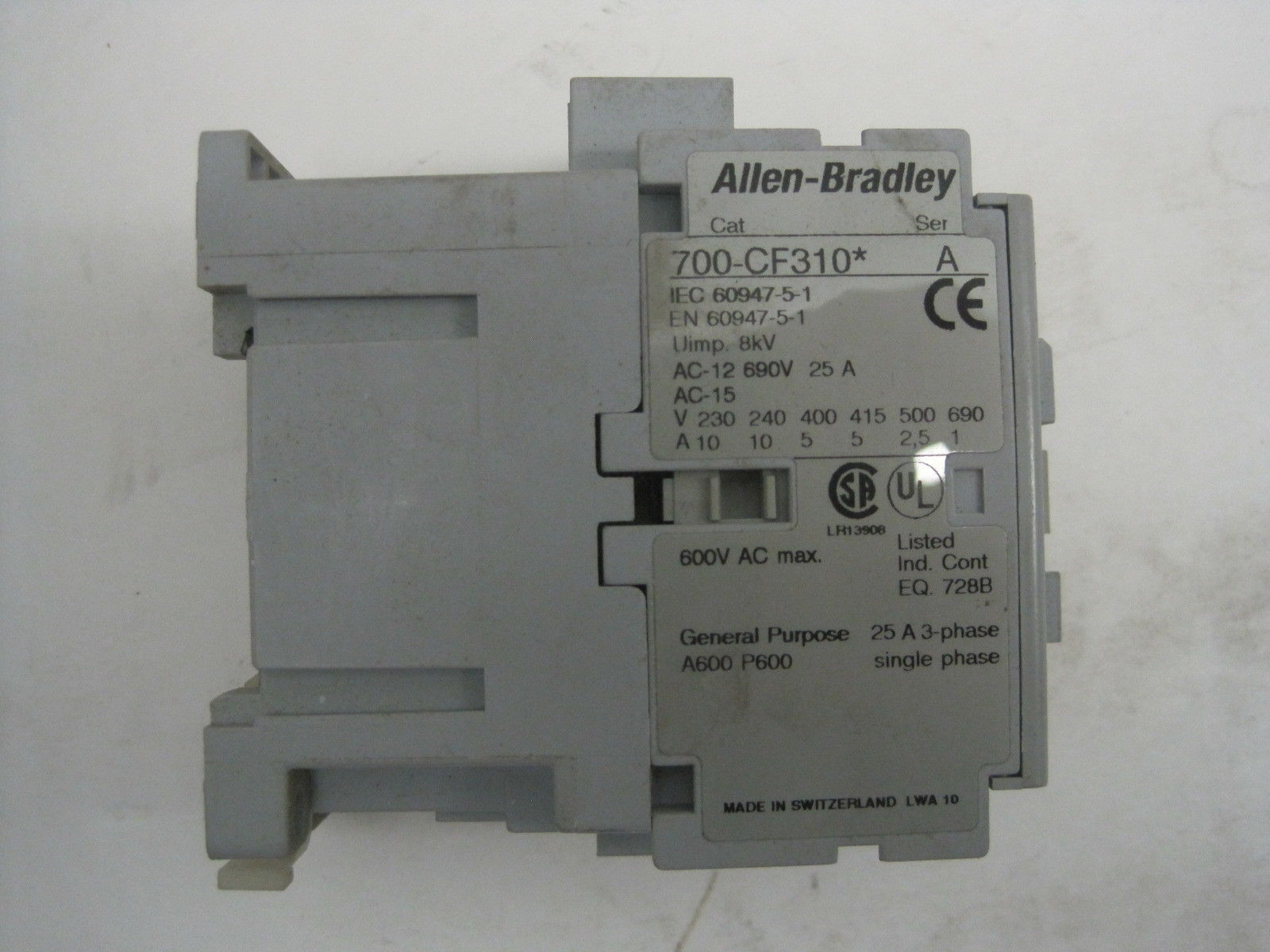 ALLEN BRADLEY 700-CF310 CONTROL RELAY 700CF310 - SB Industrial Supply, Inc.