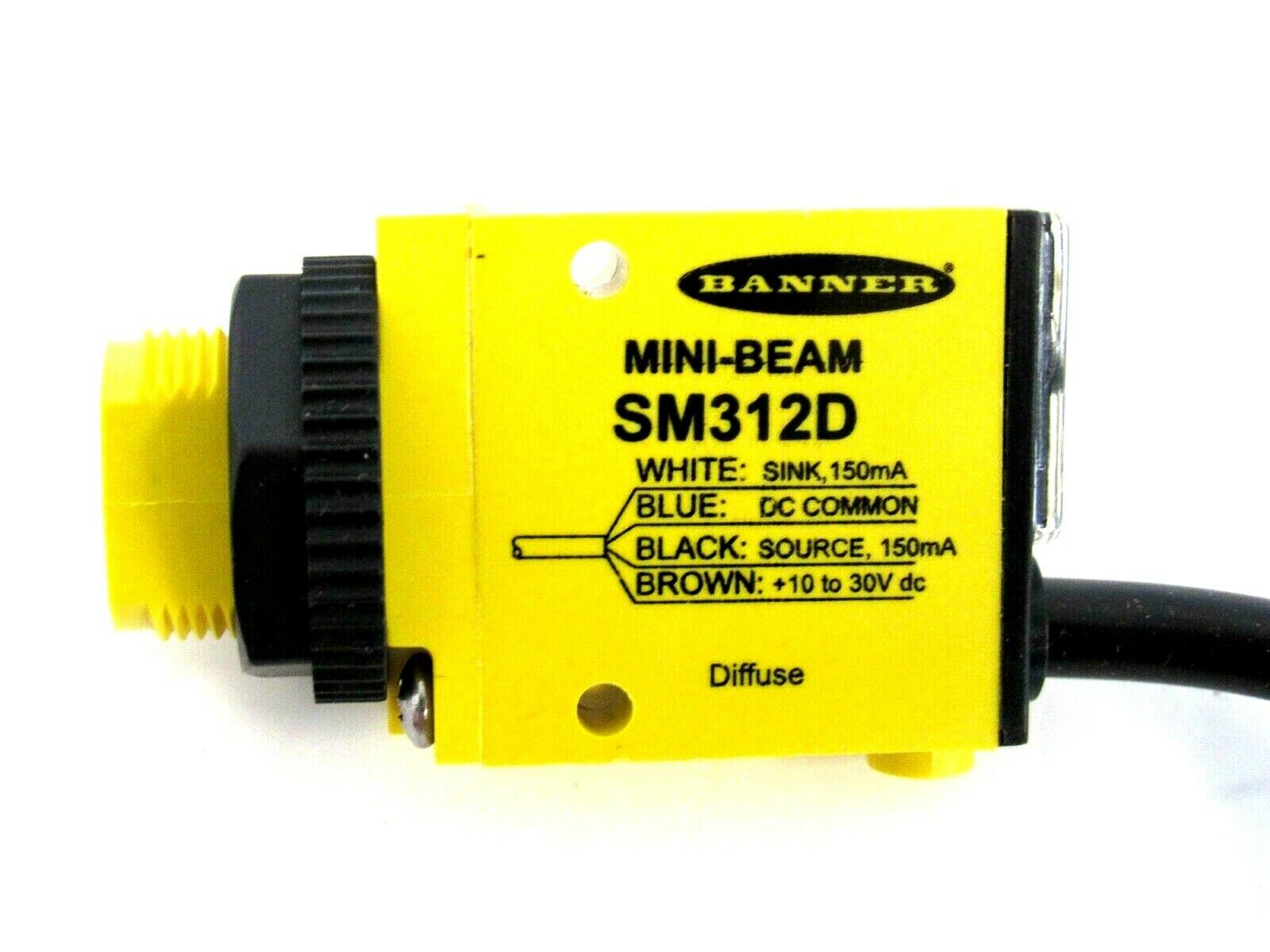 NEW BANNER SM312D PHOTOELECTRIC SENSOR 25619 - SB Industrial Supply, Inc.
