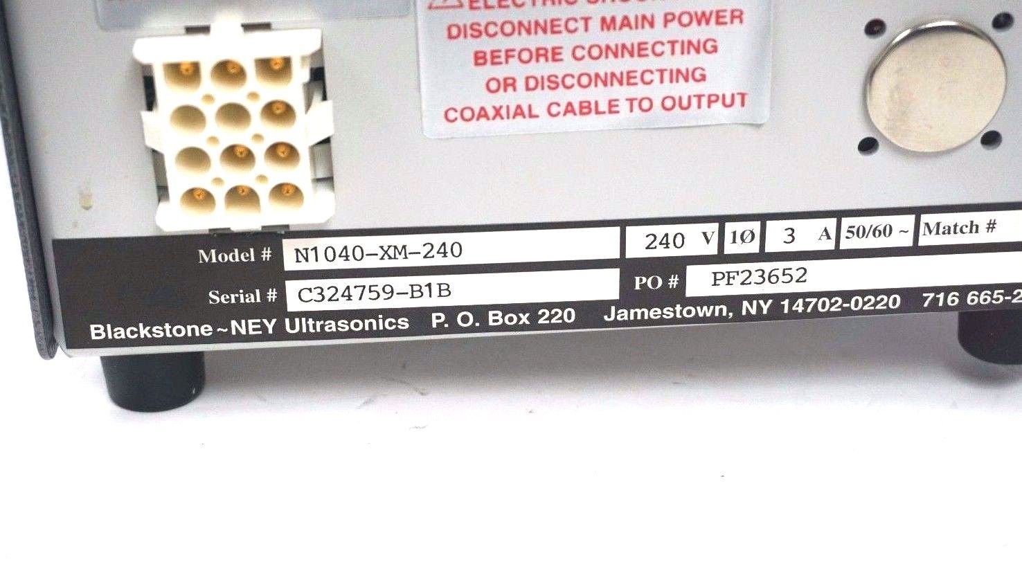NEW BLACKSTONE NEY N1040-XM-240 NEPTUNE ULTRASONIC GENERATOR - SB ...