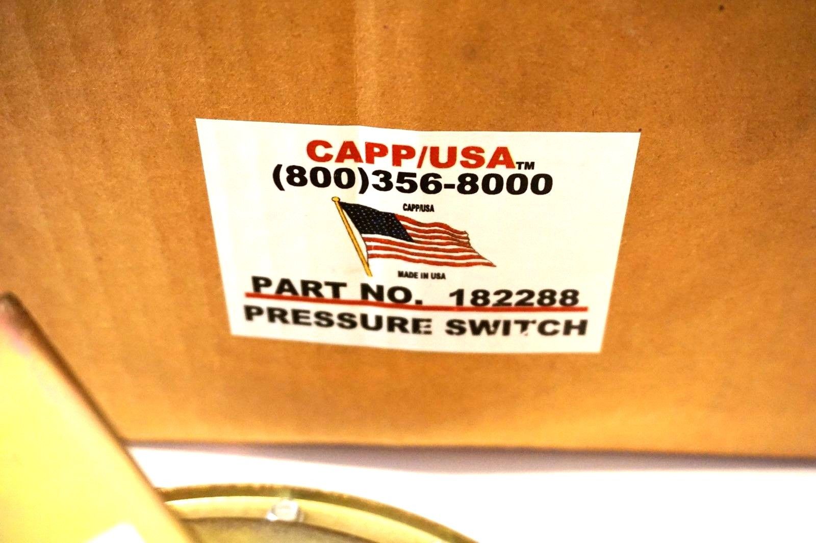 NEW CAPP / USA 182288 PRESSURE SWITCH - SB Industrial Supply, Inc.