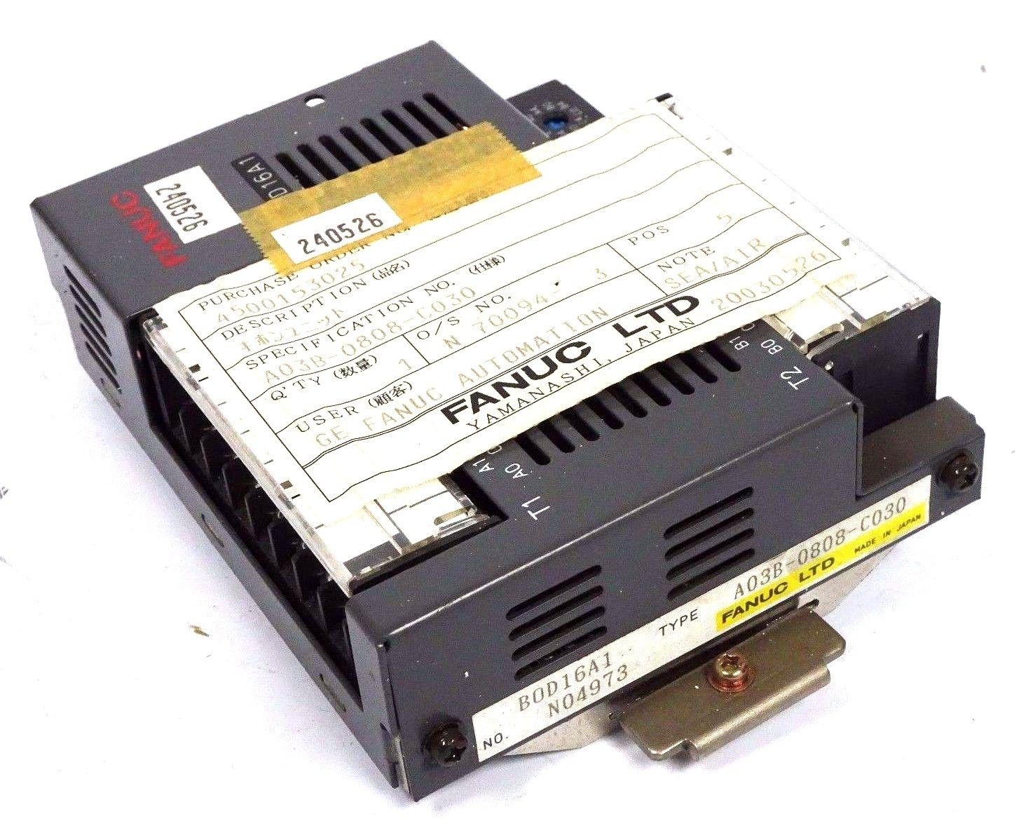 NEW FANUC A03B-0808-C030 REMOTE TERMINAL - SB Industrial Supply, Inc.