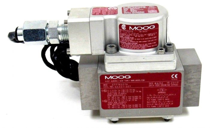 NEW MOOG G771K201A SERVO VALVE - SB Industrial Supply, Inc.