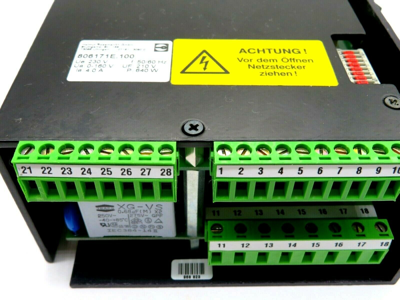 NEW ROSSMANITH 806171E.100 DRIVE 4AMP 230V 50/60HZ 806171E100 - SB ...