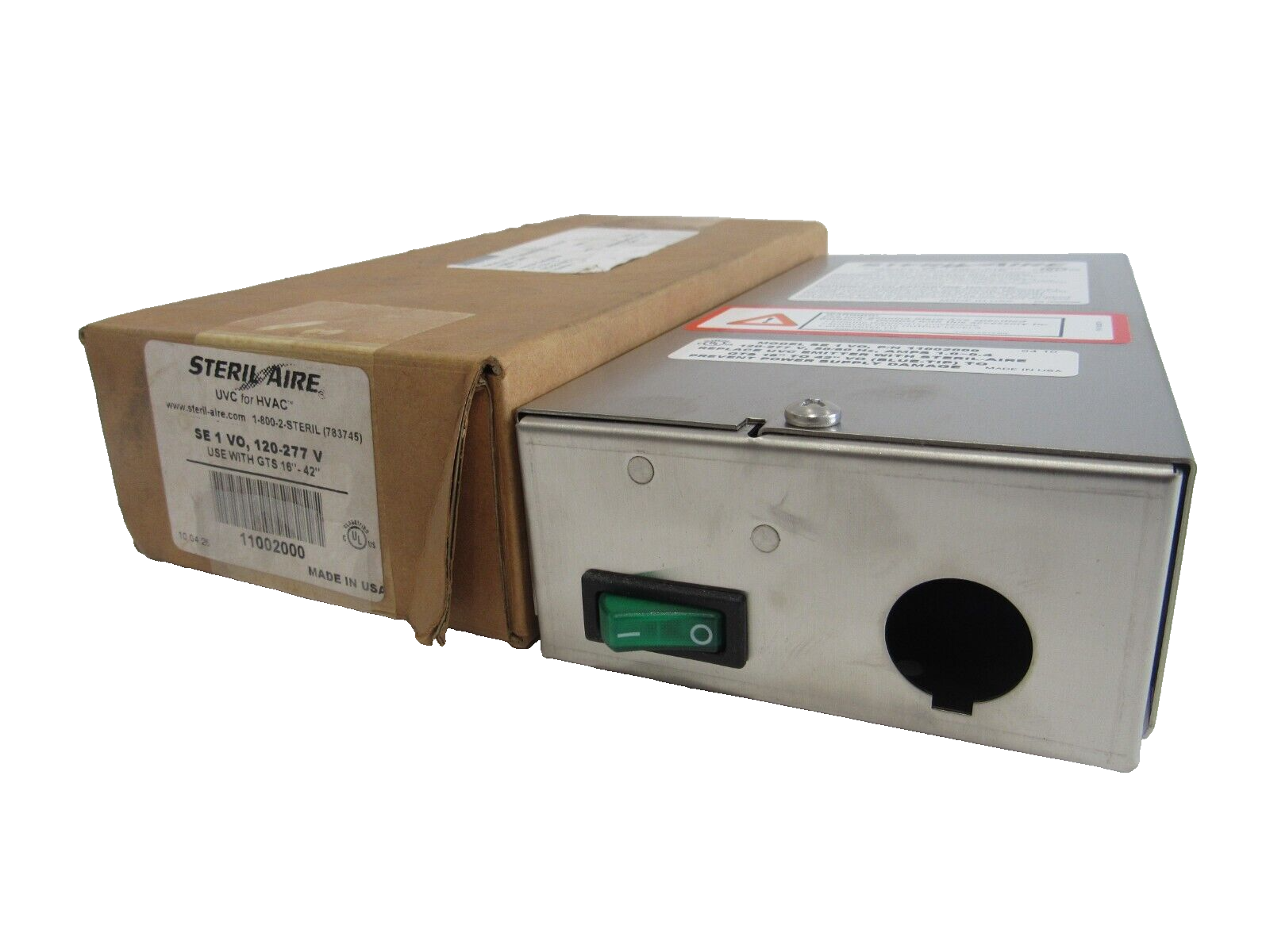 NEW STERIL-AIRE SE-1-VO FIXTURE FOR UV BULBS 11002000 - SB Industrial ...