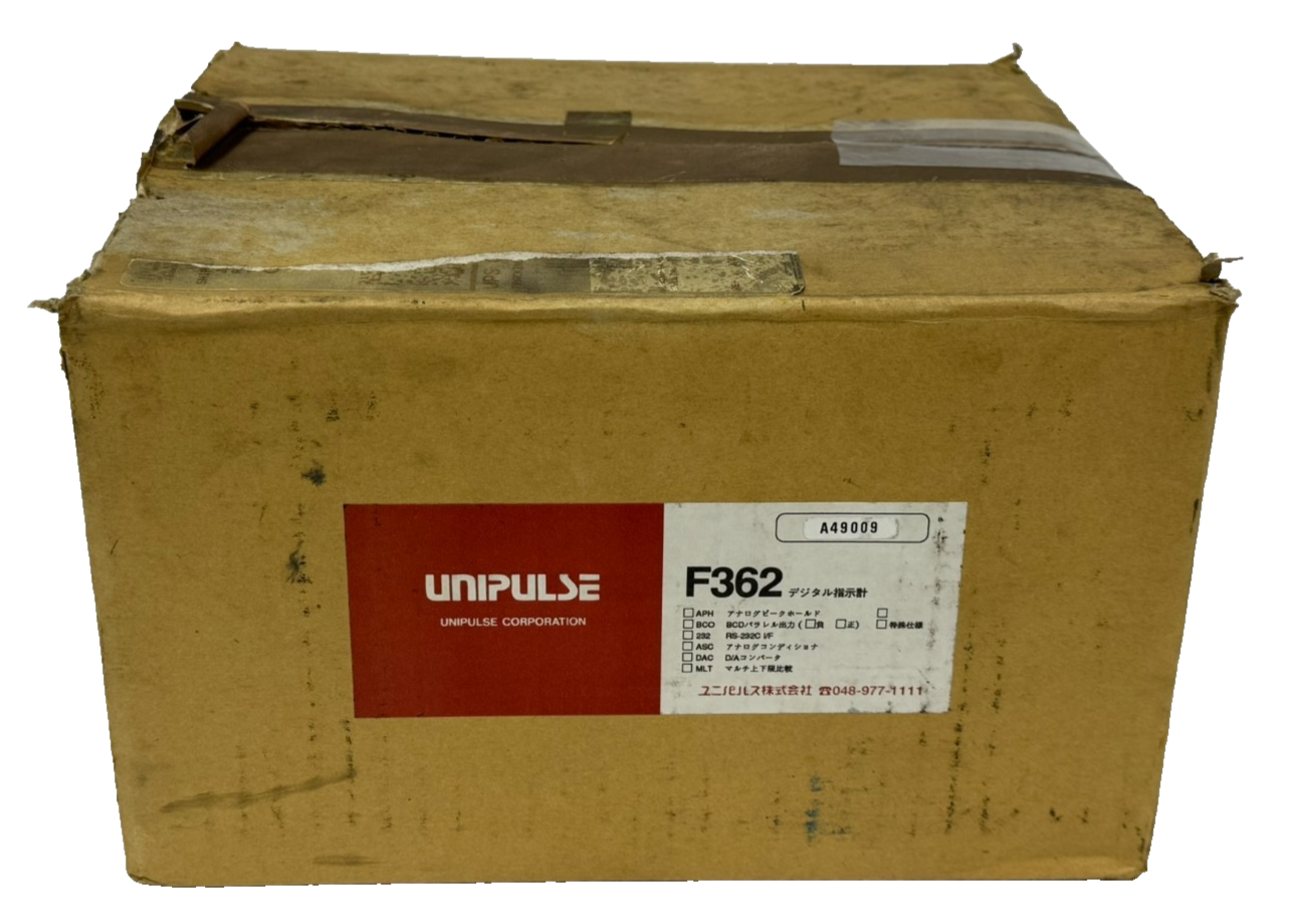 NEW UNIPULSE F362 DIGITAL INDICATOR OP1 OP8 - SB Industrial Supply, Inc.