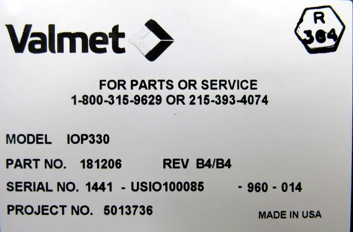 NEW VALMET METSO IOP330 DIGITAL INPUT MODULE 181206 REV B4/B4 - SB ...