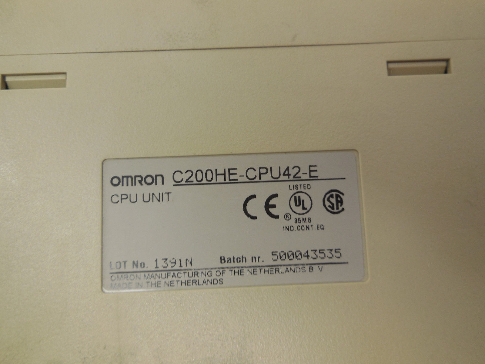 OMRON C200HE-CPU42-E CPU UNIT C200HECPU42E - SB Industrial Supply, Inc.