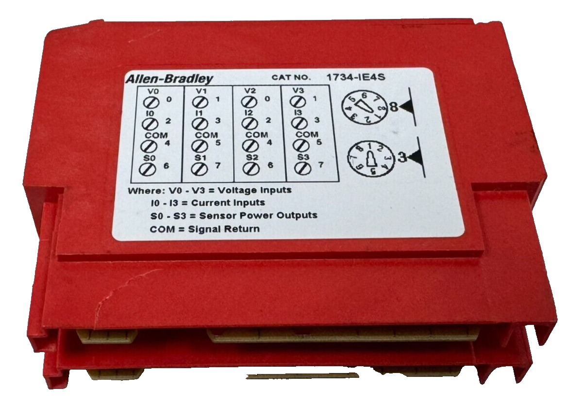 USED 1734-IE4S SAFETY ANALOG INPUT MODULE SER. A 1734IE4S - SB ...