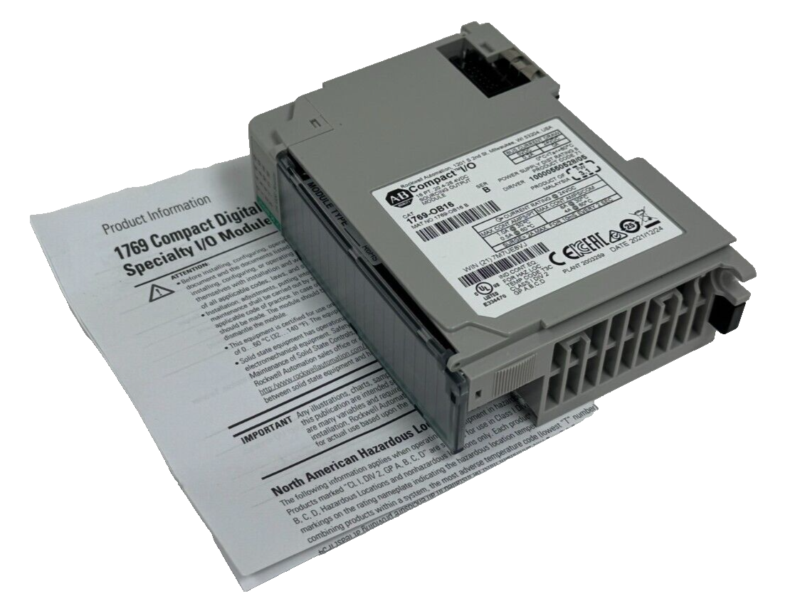 1769-OB16 OUTPUT MODULE SER. B F/W: 3.1 PRE-OWNED UNUSEED SURPLUS (NO ...