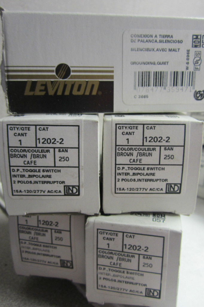 6 NEW LEVITON 1202-2 SWITCH 12022 - SB Industrial Supply, Inc.