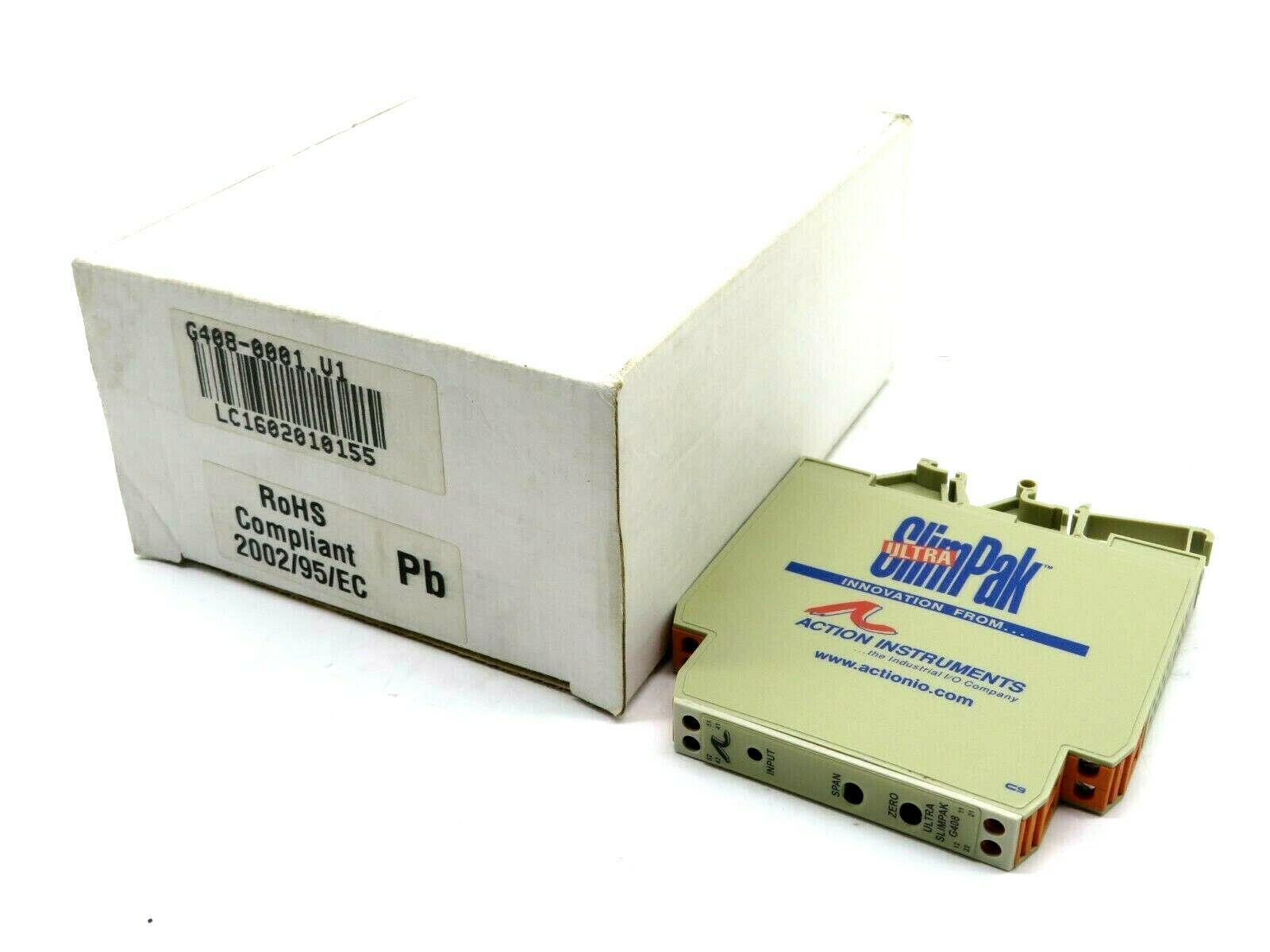 NEW ACTION INSTRUMENTS G408-0001 SLIM PAK SIGNAL CONDITIONER G4080001 ...