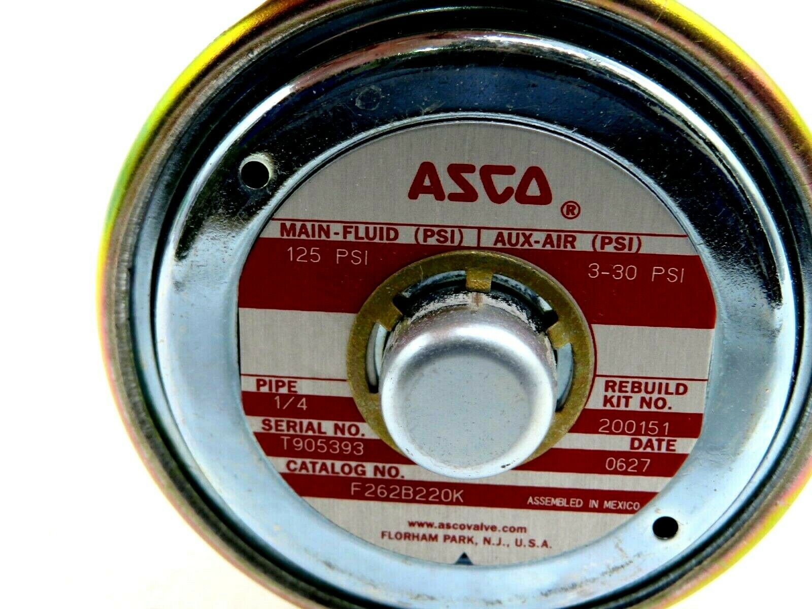 NEW ASCO F262B220K AIR-OPERATED VALVE - SB Industrial Supply, Inc.